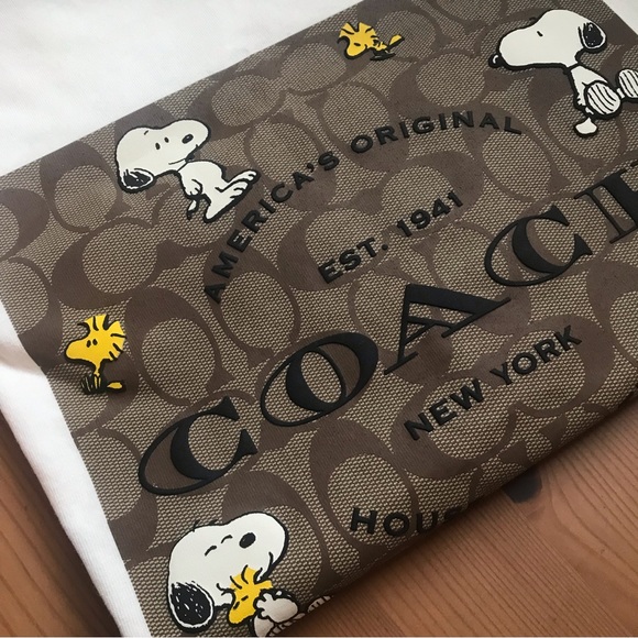 Coach | Tops | Coach X Peanuts Signature Snoopy T Shirt | Poshmark
